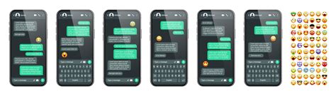 Smartphone Messaging App User Interface Royalty Free Vector