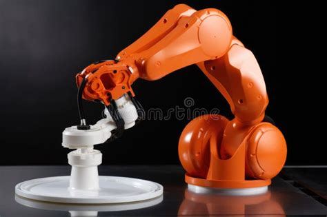 3d Printing Robot With Its Arm Moving Back And Forth To Create New