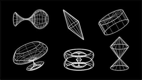 Premium Vector 3d Wireframe Models Of Objects Network Line