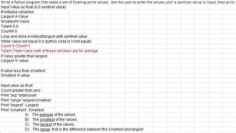 Solved Write A Python Program That Reads A Set Of