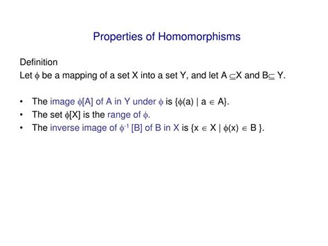 Ppt Section 13 Homomorphisms Powerpoint Presentation Free Download