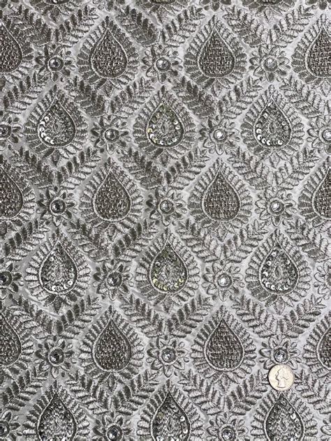Silver Jead 0391 Viscose Embroidery Etsy