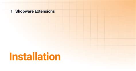Installation Shopware Extensions