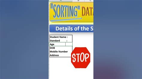How To Arrange Data In Excel Sort In Excel Shortsshortsfeedexcelsorts Youtube