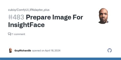 Prepare Image For Insightface · Issue 483 · Cubiqcomfyuiipadapter