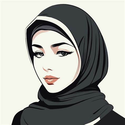 Hijab Vector Illustration Premium Ai Generated Vector