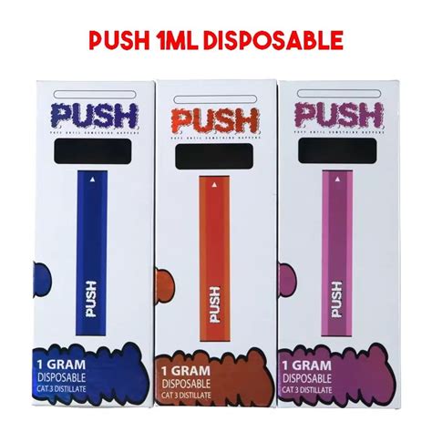 Push Disposable Vape Pens Rechargeable Empty 1ml Kit With Packing