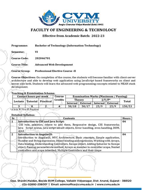 202046701 Advanced Web Development Pdf Angular Js World Wide Web