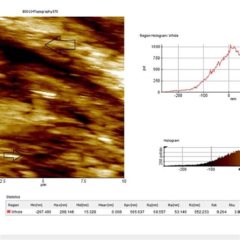 Topographic Image And Measurement Of The Enamel Surface Roughness Download Scientific Diagram