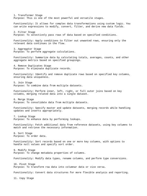 Datastage Processing Pdf