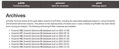 Module Lab G Profiler Pathway And Network Analysis Of Omics Data June