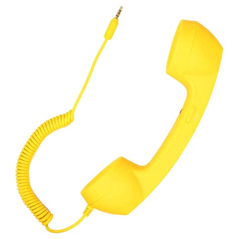 Retro Style Handset With 35mm Trs Jack Noise Cancelling Microphone