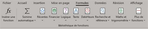 Comment Insérer Et Utiliser Des Fonctions Dans Excel
