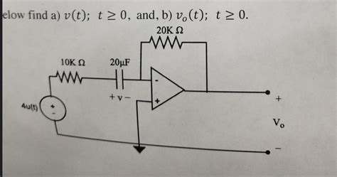 Solved Low Find A V T T And B Vo T T Chegg Com