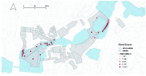 Flood Inundation Map For The Adopted 100 Year Peak Flow Scenario Download Scientific Diagram