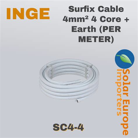 Surfix Cable 4mm² 4 Core Earth PER METER SC4 4 Solar Europe Importers