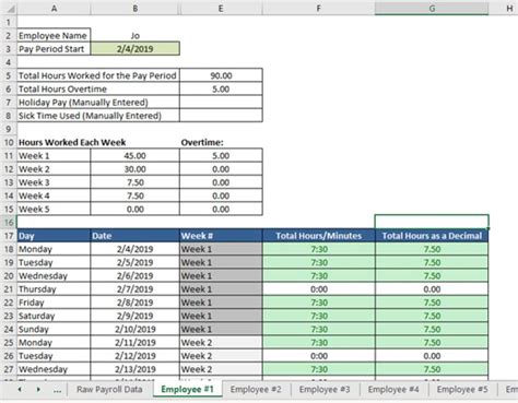 Employee Attendance Payroll Tracker Report Etsy Hr Jobs Excel Spreadsheets Templates