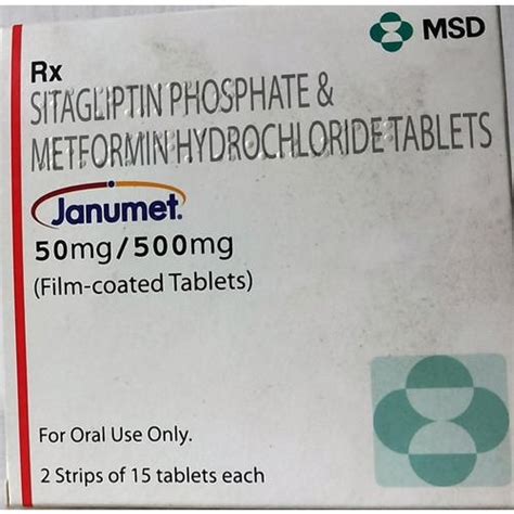 Buy Janumet 50mg500mg Generic Sitagliptin Metformin Alldaychemist