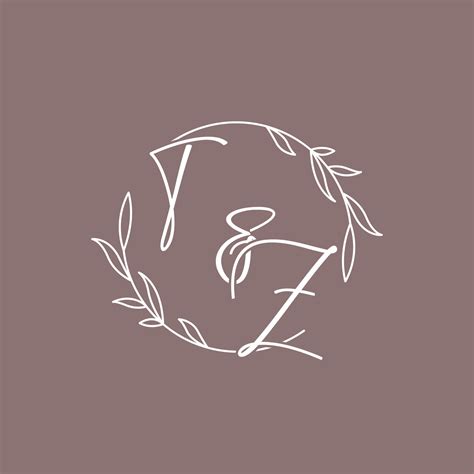 Tz Wedding Initials Monogram Logo Ideas 23680386 Vector Art At Vecteezy