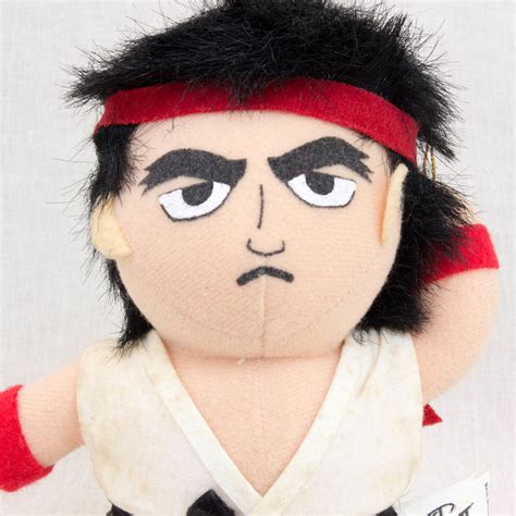 Street Fighter 2 Ryu Black Plush Doll Figure Capcom Character Japan Game