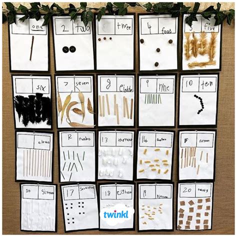 Nature Maths Display Maths Display Preschool Displays Alphabet Display