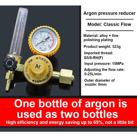 Argon Regulator CO Mig Tig Flow Meter Gas Regulators Flowmeter Welding Weld Gauge Argon