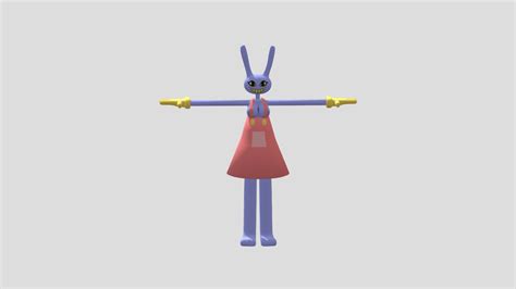 Digital Circus Female Jax Download Free 3d Model By Marlontoon [e91687a] Sketchfab