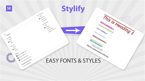 Stylify ‑ Easy Fonts And Styles Effortlessly Style Your Html Elements