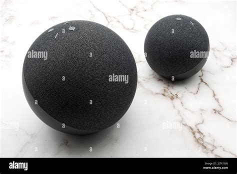 Amazon Echo And Echo Dot Alexa Virtual Assistant Ai Marble