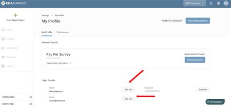 Updating Account Information Eda Inc