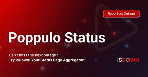 Is Poppulo Down Live Status Outages And Alerts Isdown