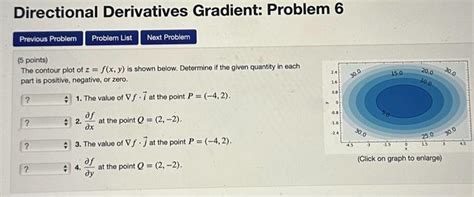 Solved Directional Derivatives Gradient Problem 6 5