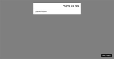 Rtl Modal Codesandbox