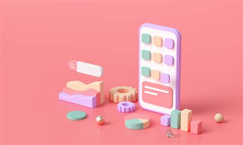 3d 동면 응용 프로그램 개발 프로그래밍 및 코딩 기술 스마트 폰 플랫폼 개념 3d 렌더 일러스트레이션 0명에 대한 스톡 사진 및 기타 이미지 Istock