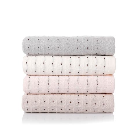 34x75cm Брезентови кърпи от пчелна пита Дишаща абсорбираща памучна кърпа за баня Мека кърпа за