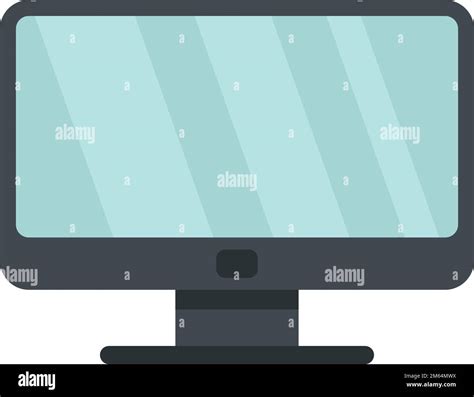 Lcd Monitor Icon Flat Vector Computer Screen Modern Display Isolated Stock Vector Image And Art