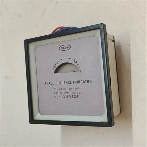 Black And White Wall 7inch Phase Sequence Indicator At Rs 1600 In Mumbai