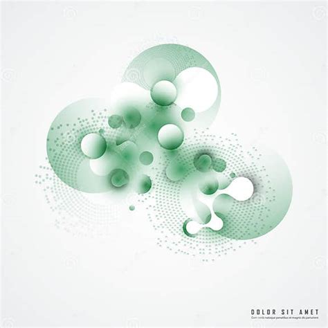 Beautiful Structure Dna Molecules Line Art Pattern With Connect Dot Line For Concept Design