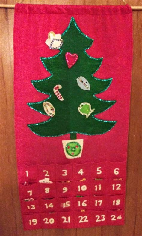 Vintage Advent Calendar My Grandma Made