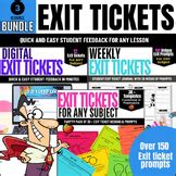 Editable Exit Tickets Variety Pack For Any Subject And Grade TPT