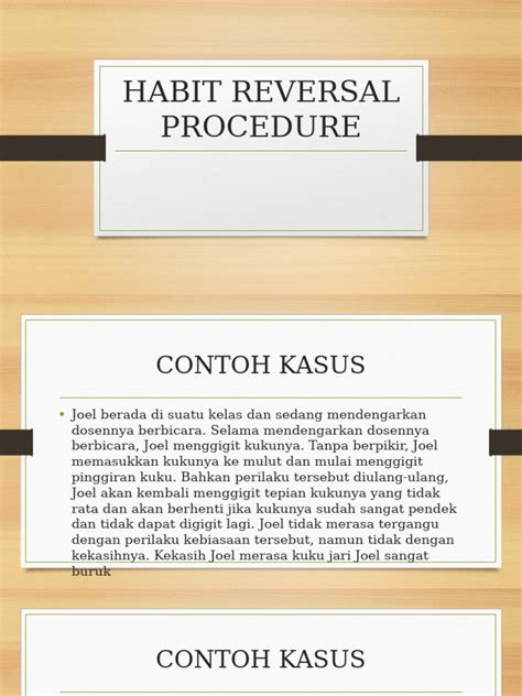 habit reversal procedure pdf