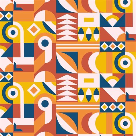Free Vector Flat Design Color Blocking Pattern