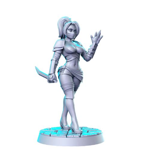 🎲 Drow Assassin・ Stl File For 3d Printing・cults