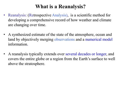 Ppt What Is A Reanalysis Powerpoint Presentation Free Download Id5611431