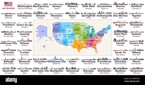 All 50 States And Capitals List