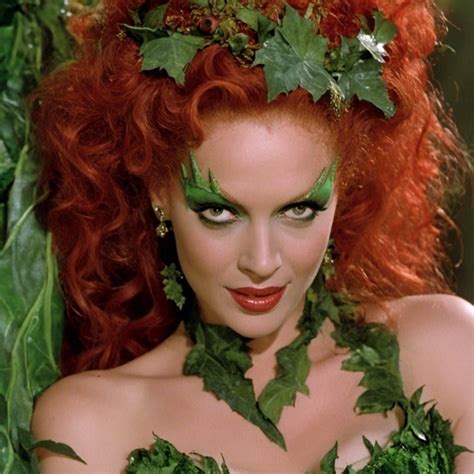 Realistc Uma Thurman Poison Ivy With Eyelashes