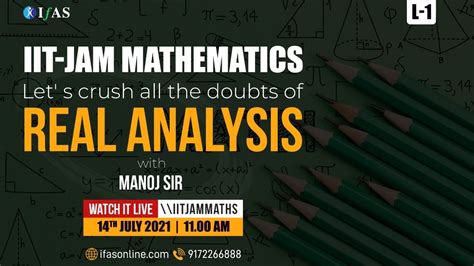 Real Analysis Questions And Solutions Iit Jam Mathematics L 1 Youtube