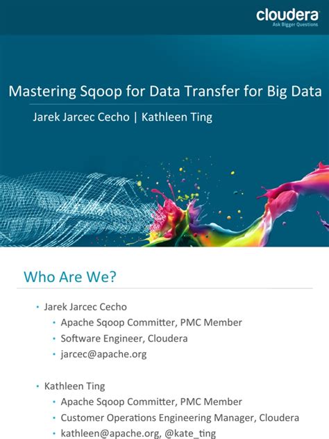 Sqoop Big Data Tech Pdf Apache Hadoop Metadata