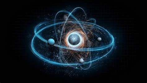 Animated Multi Body Simulation Showing Dynamic Interactions In A Futuristic Lab Stock Image