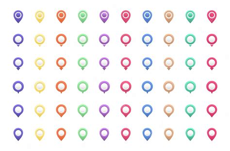 Premium Vector Big Set Of Map Pointers Icons Sollection Of Colorful